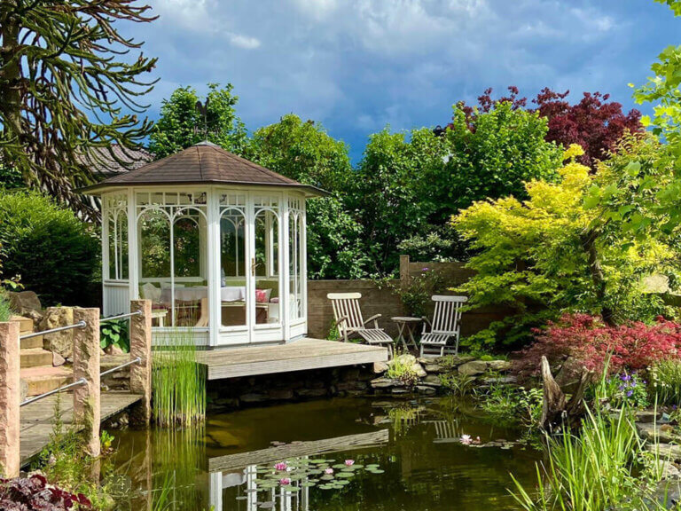 Gartenpavillon kaufen | Holzpavillons & Holz-Poolhäuser | WOGA